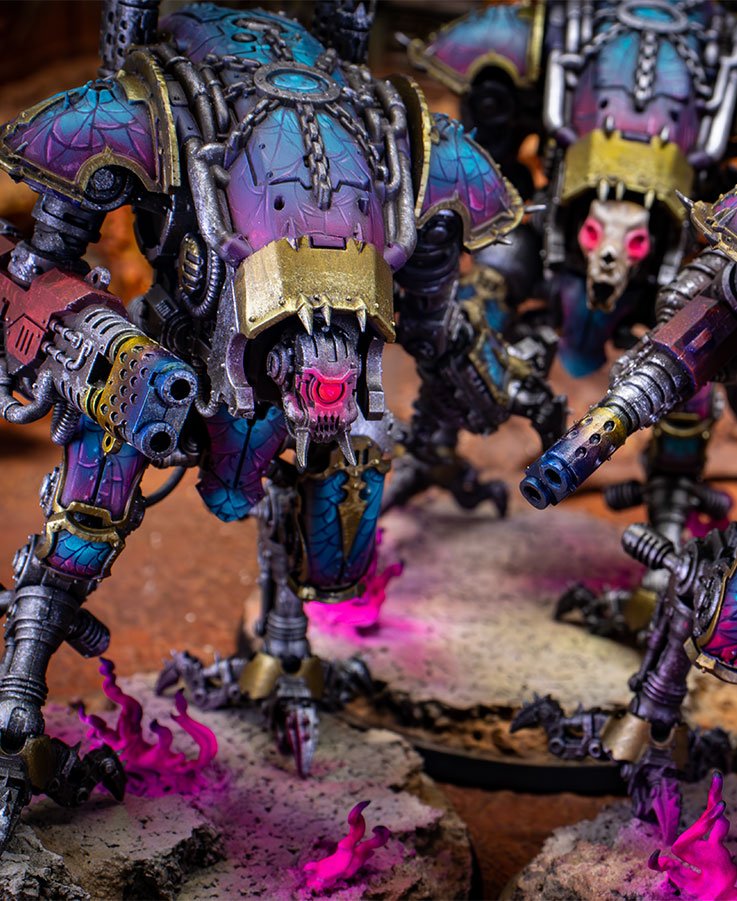 Tzeentch Chaos Knights | Warhammer Projects | Art-W Studio